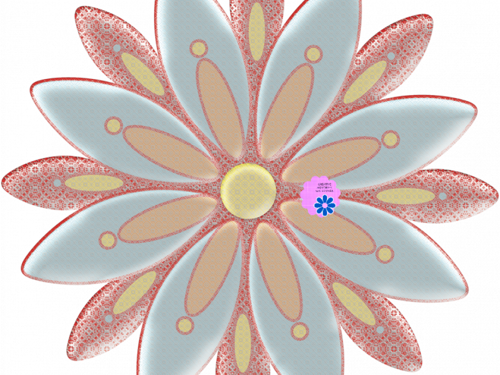 Blue Lace Flower - CREATIVE MEMORIES | My Scrapbooking Mall