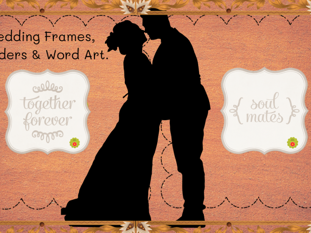 Scrapbook Wedding Frames, Borders & Word Art | My Scrapbooking Mall