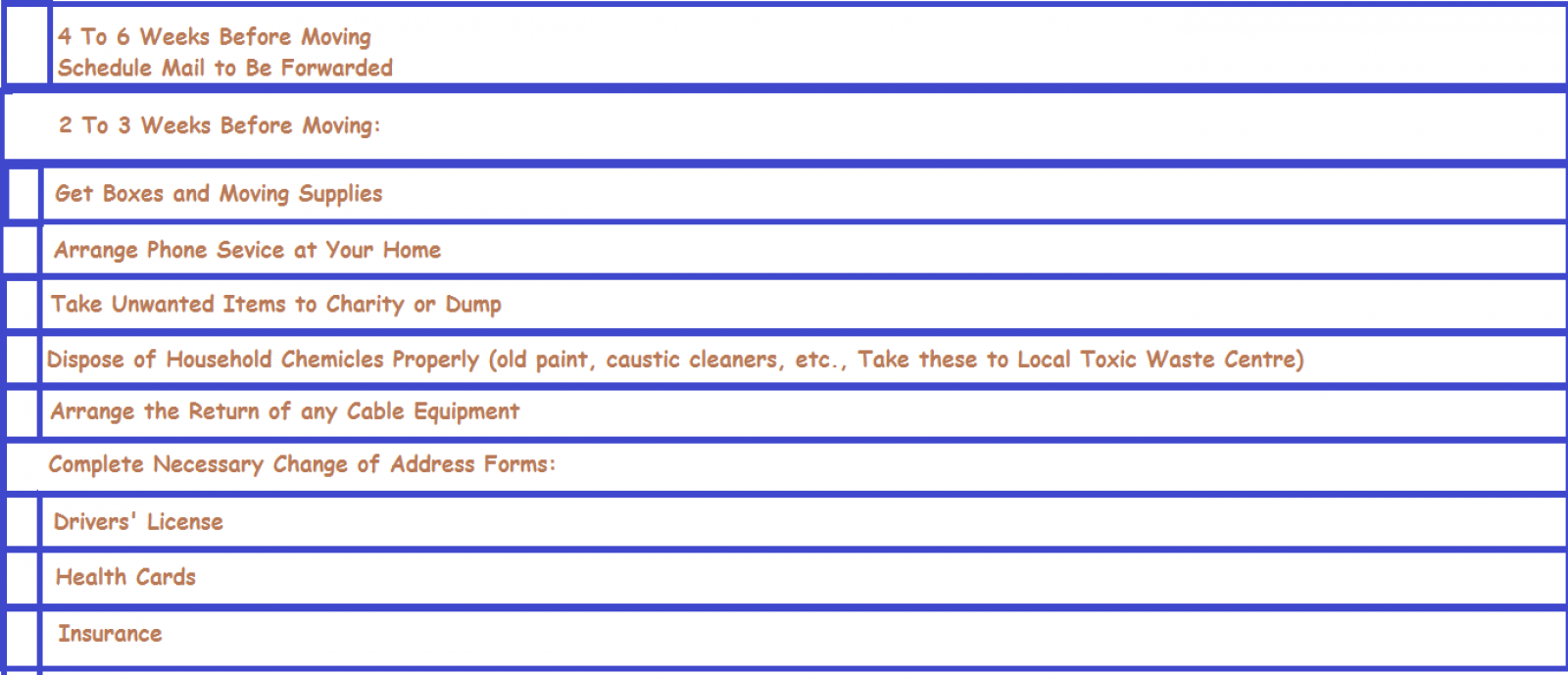 FREE Moving Checklist for Canadian Residents | My Scrapbooking Mall